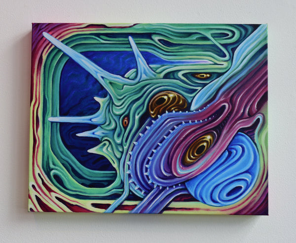 Ripper Original Painting by Ben Kramer - Threyda Art and Apparel