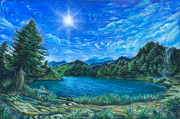 Renascence on the Water Original by Joe Mallory - Threyda Art and Apparel