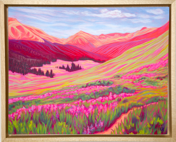 Fireweed Bloom Original by Kristen Ross - Threyda Art and Apparel