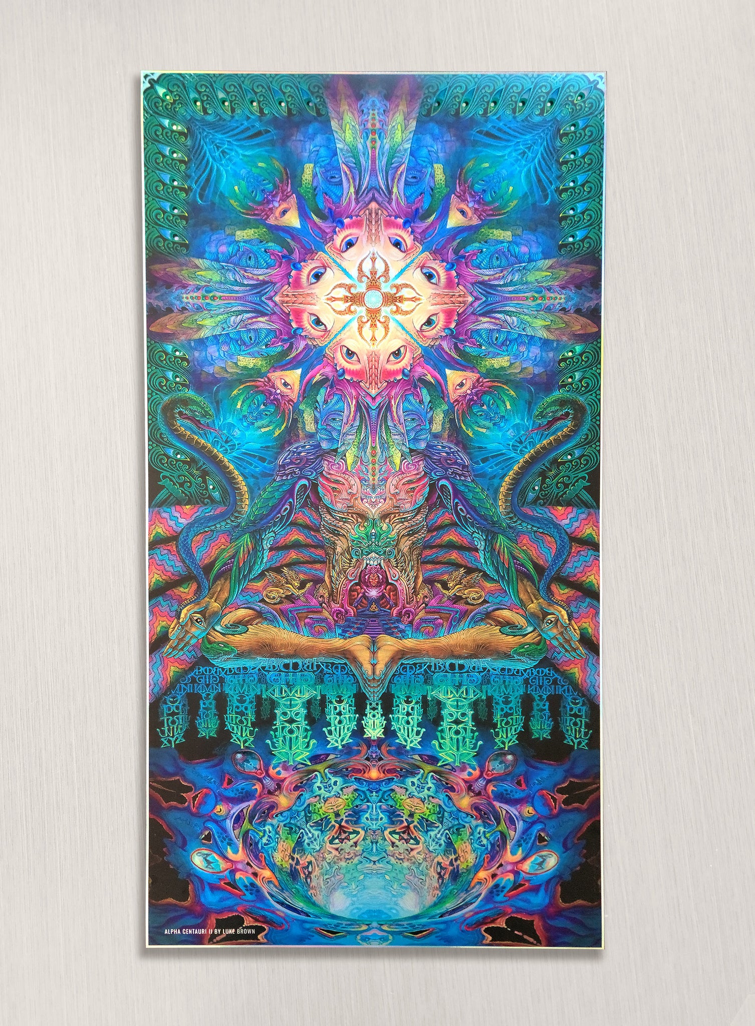 Alpha Centauri Holographic Print by Luke Brown - Threyda Art and Apparel