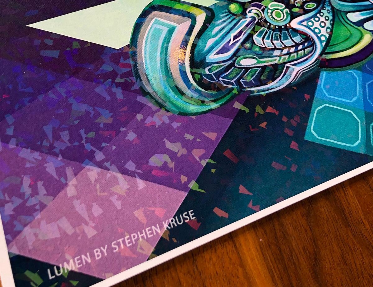 Lumen Foil Print by Stephen Kruse - Threyda Art and Apparel
