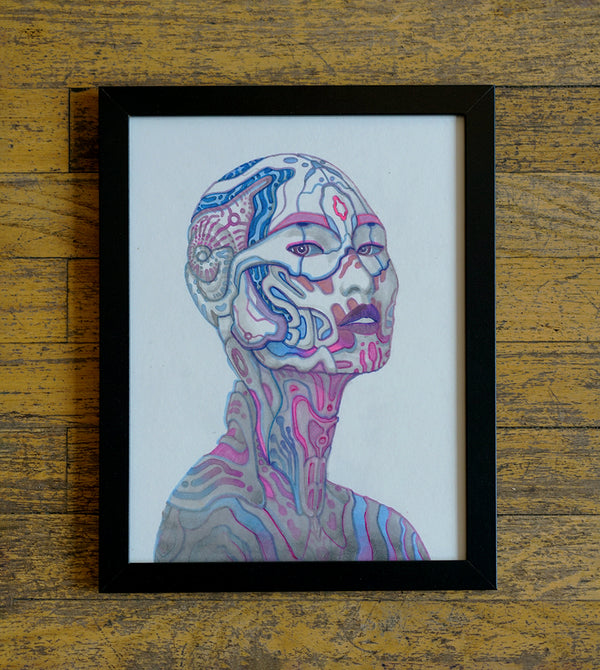 Xenon Original Drawing by Jake Amason - 72 HR AUCTION - Threyda Art and ...