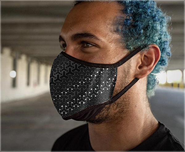 Triangulation Mask by Kimi Takemura - Threyda Art and Apparel